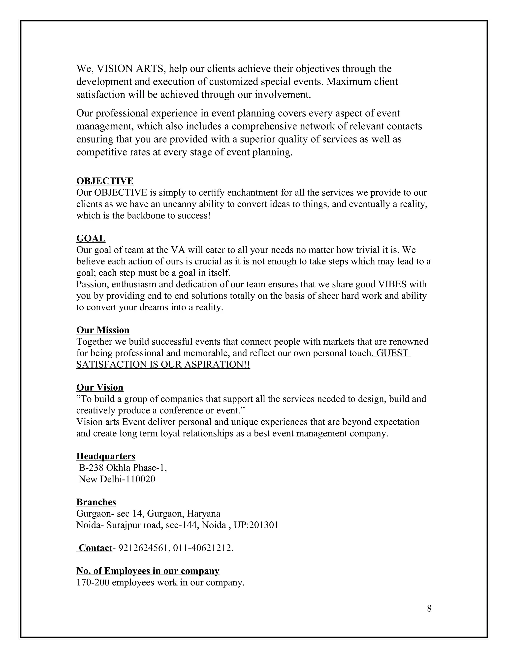 Event management project | DOC