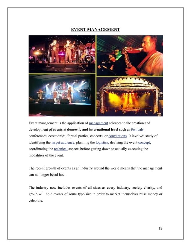 Event management project | DOC
