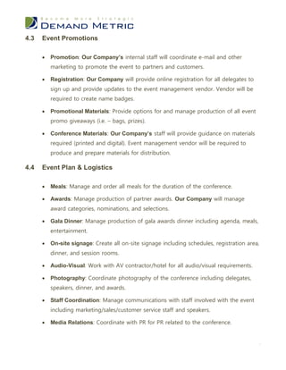 Event Management RFP Template | PDF