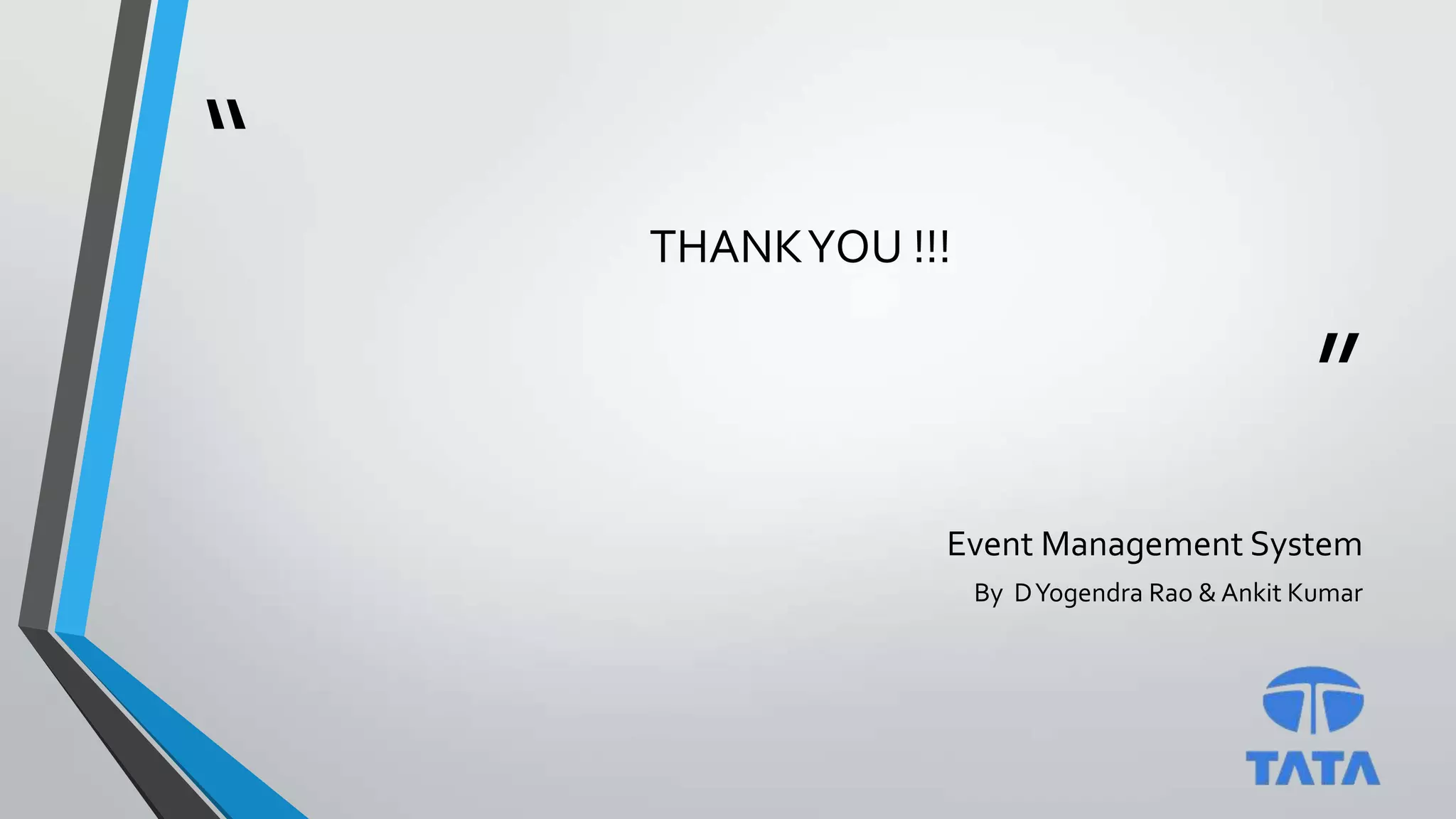 Event management system | PPTX
