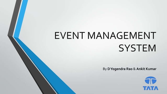 Event management system | PPTX | Technology & Computing