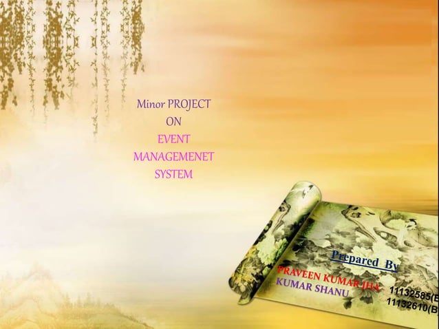 Event managementsystem | PPTX