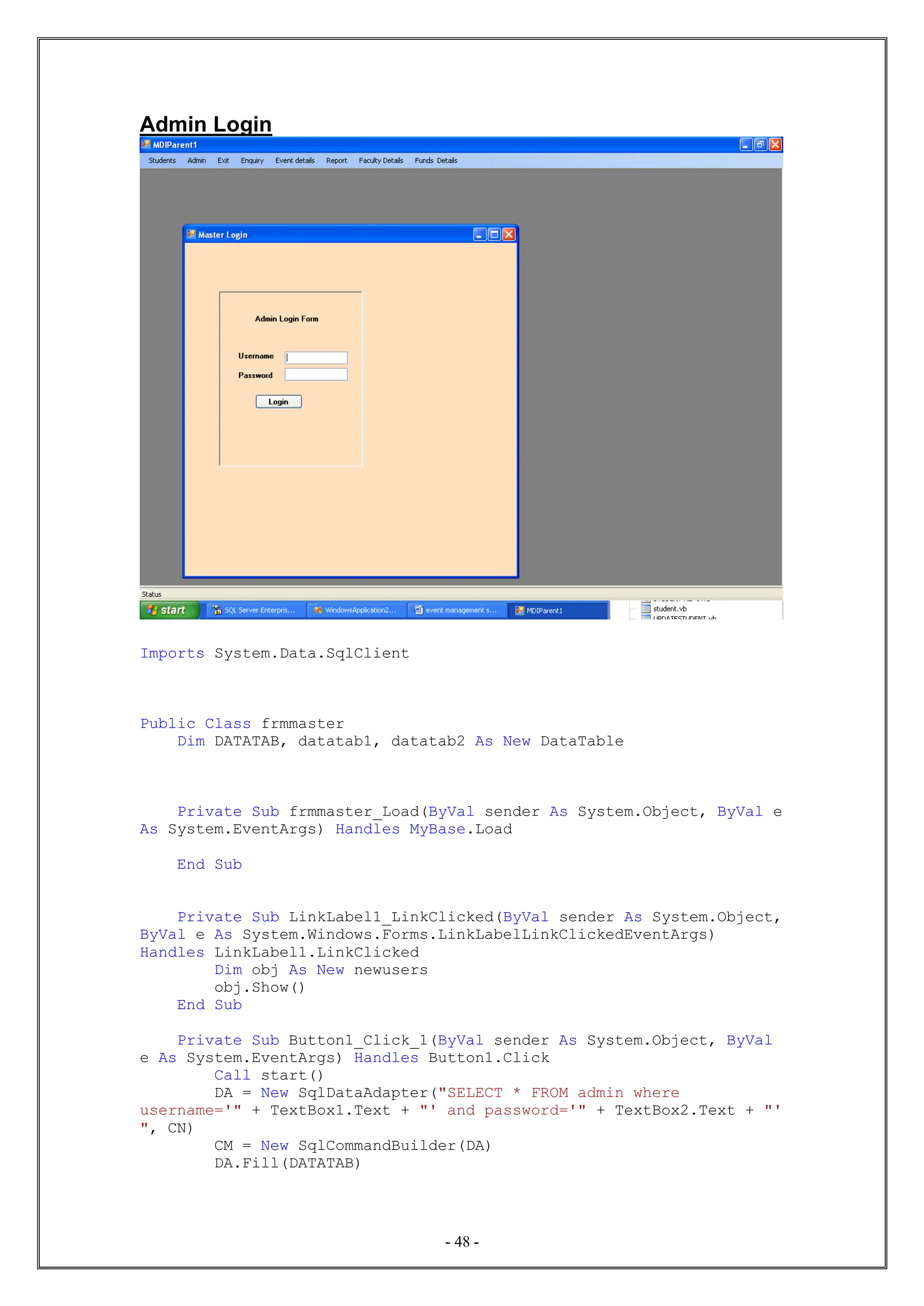 Event Management System Vb Net Project Report.pdf