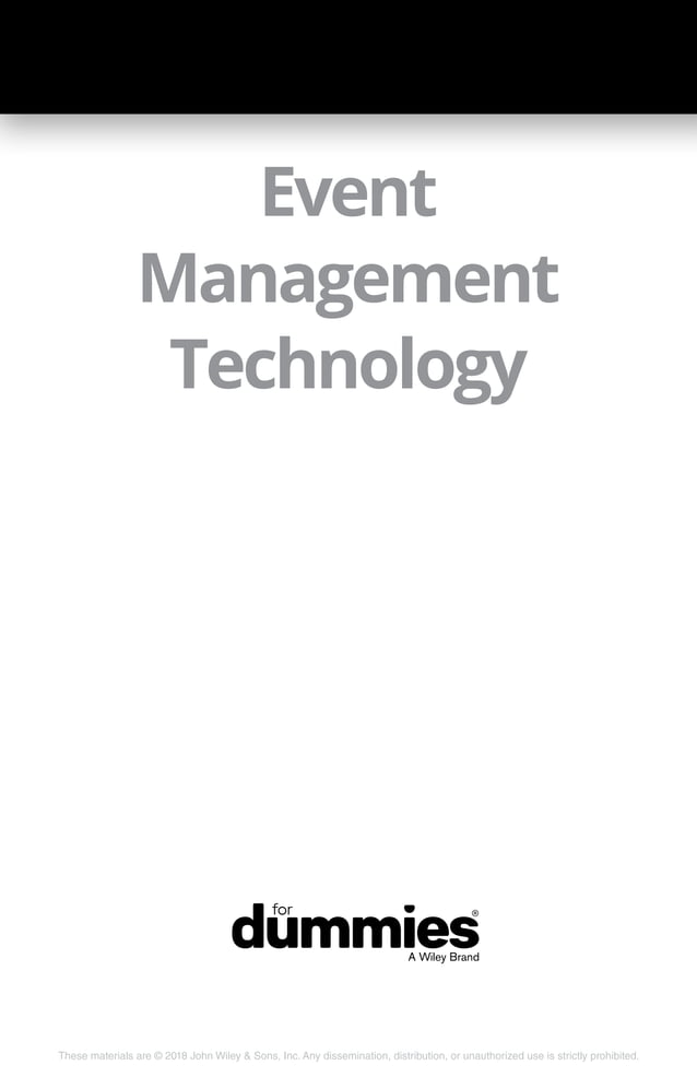 Event management technology_for_dummies_cvent_special_edition ...