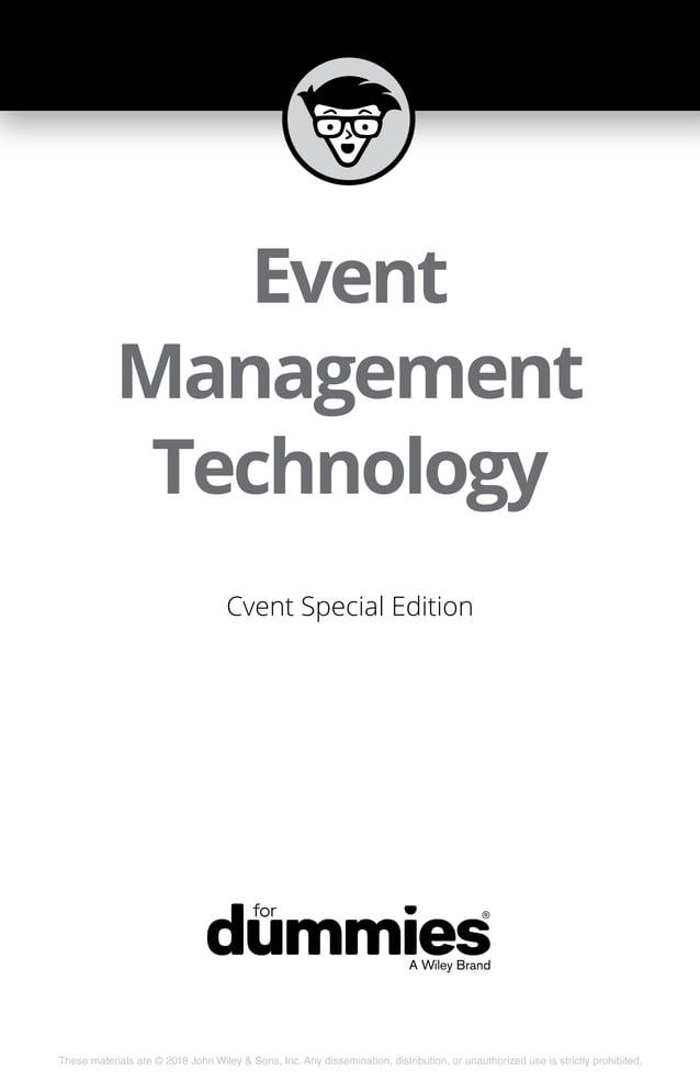 Event management technology_for_dummies_cvent_special_edition ...