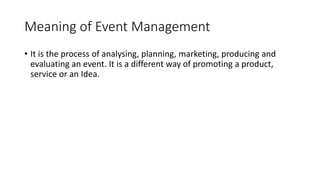 Event Management UNit 1 1st Sem BCA BANGLORE UNIVERSITY.pptx