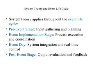 Event Management Theories: Stakeholder Theory, System Theory, Social ...