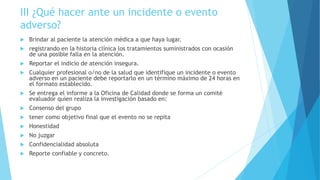 Evento adverso | PPTX