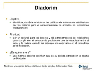 DIADORIM. Directorio de Revistas Científicas de Brasil | PPT | Descarga ...