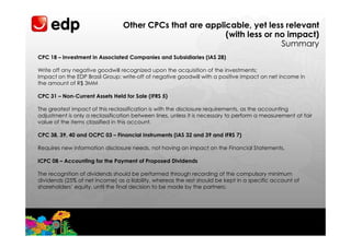 Evento IFRS: adaptation of international accounting standards in EDP Energias do Brasil Group | PPT