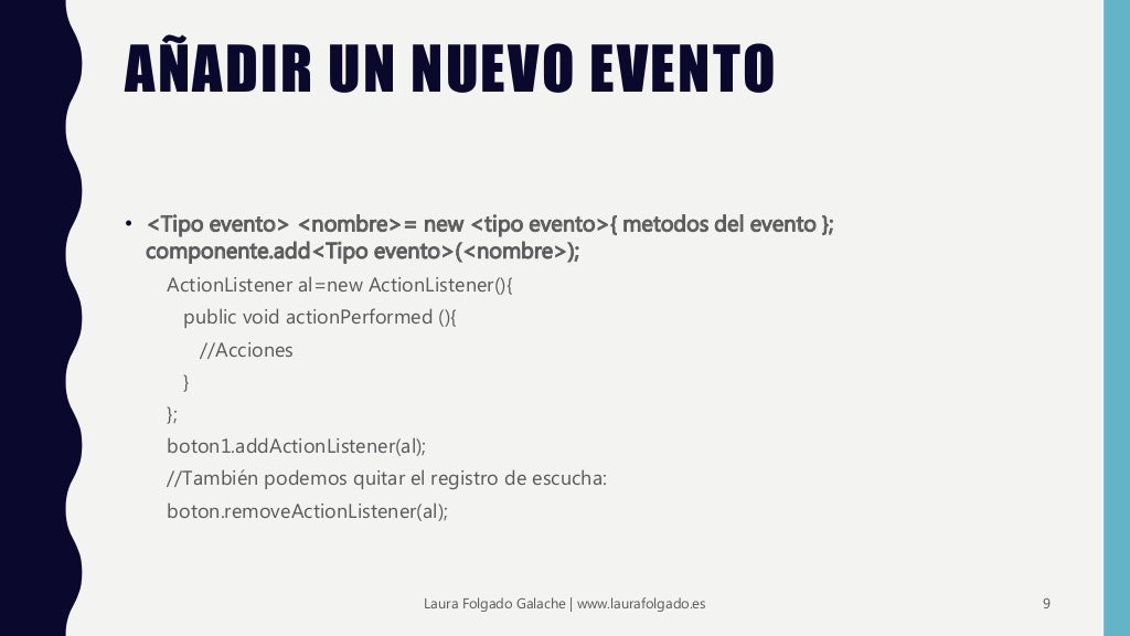 Eventos Y Listeners En Java Swing
