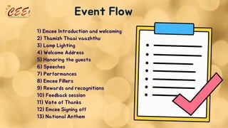 Event Plan for Annual Day by Chennai Male Emcee Thamizharasan ...