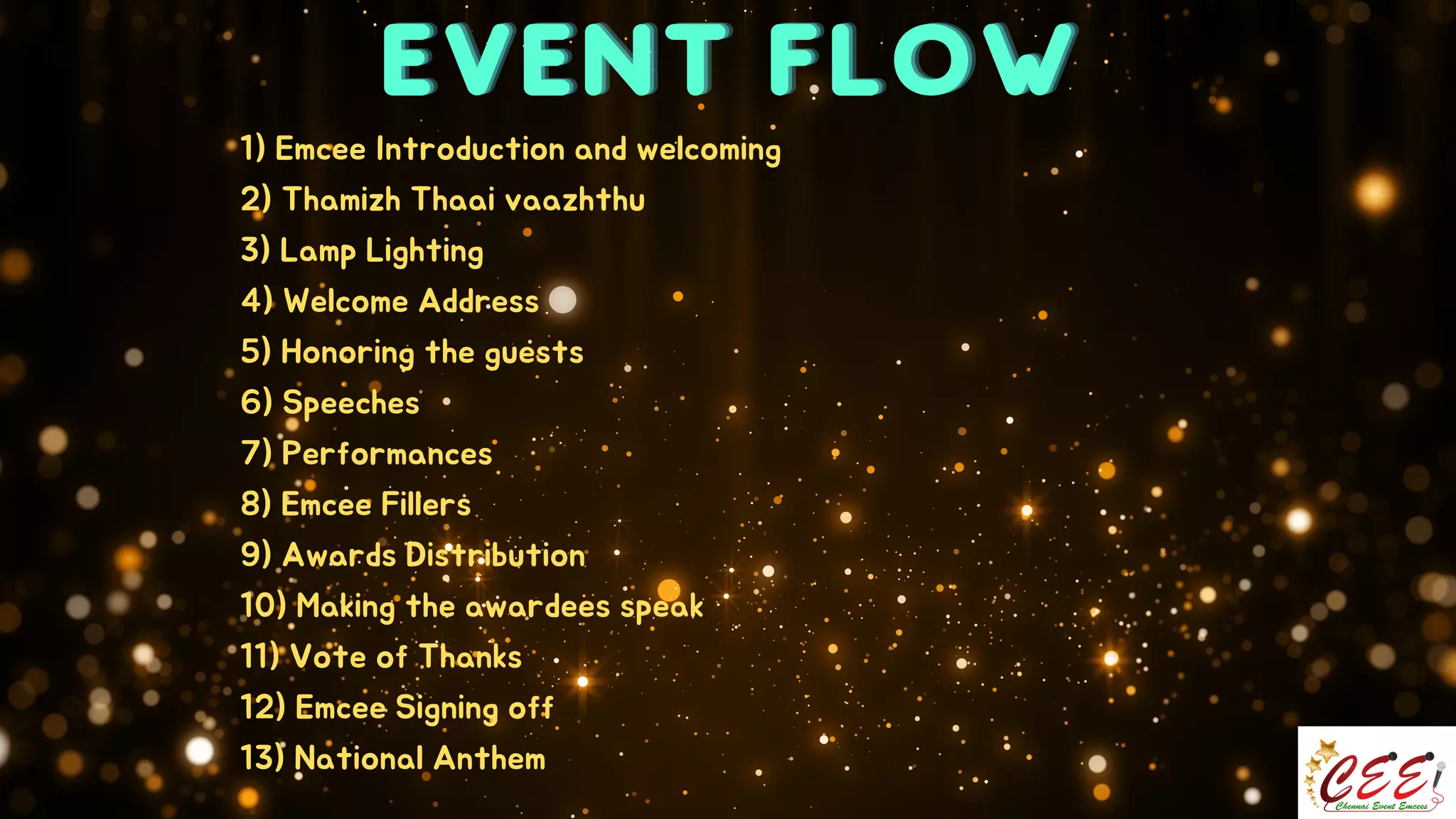 Event Plan for Awards Ceremony by Chennai Male Emcee Thamizharasan Karunakaran.pdf