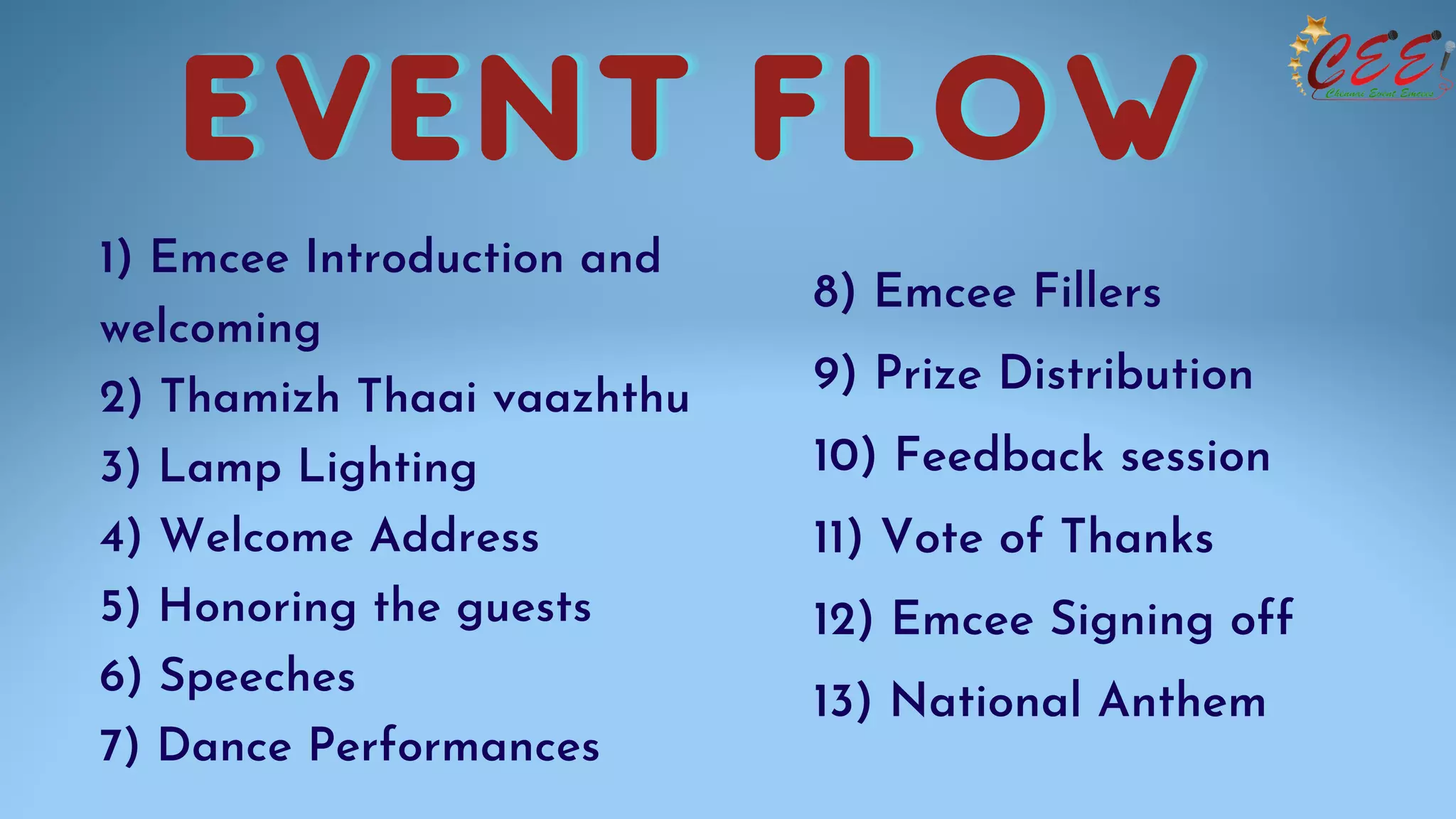 Event Plan for Dance Shows by Chennai Male Emcee Thamizharasan Karunakaran.pdf