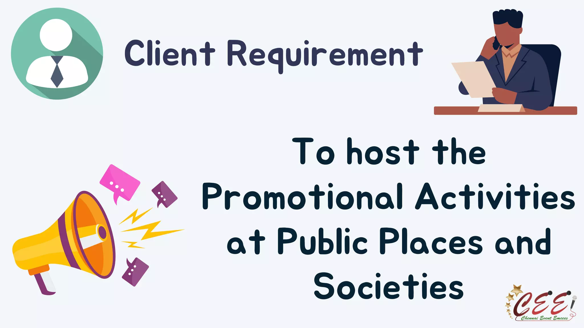 Event Plan for Promotional Activities by Chennai Male Emcee ...