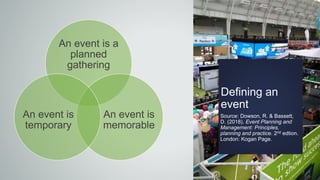 Defining events and planning models | PPTX