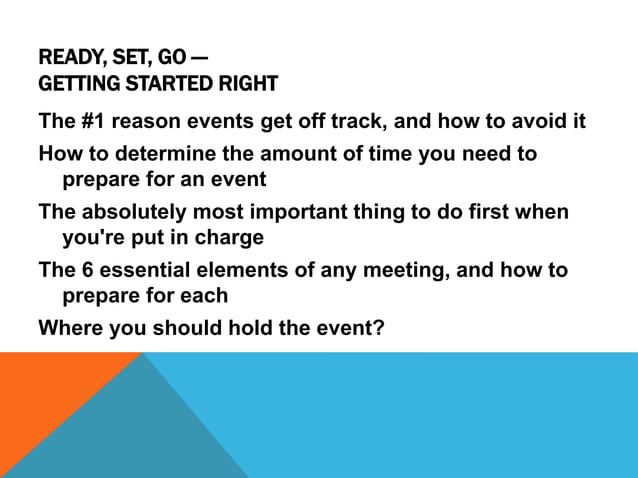 Event planning made easy | PPTX