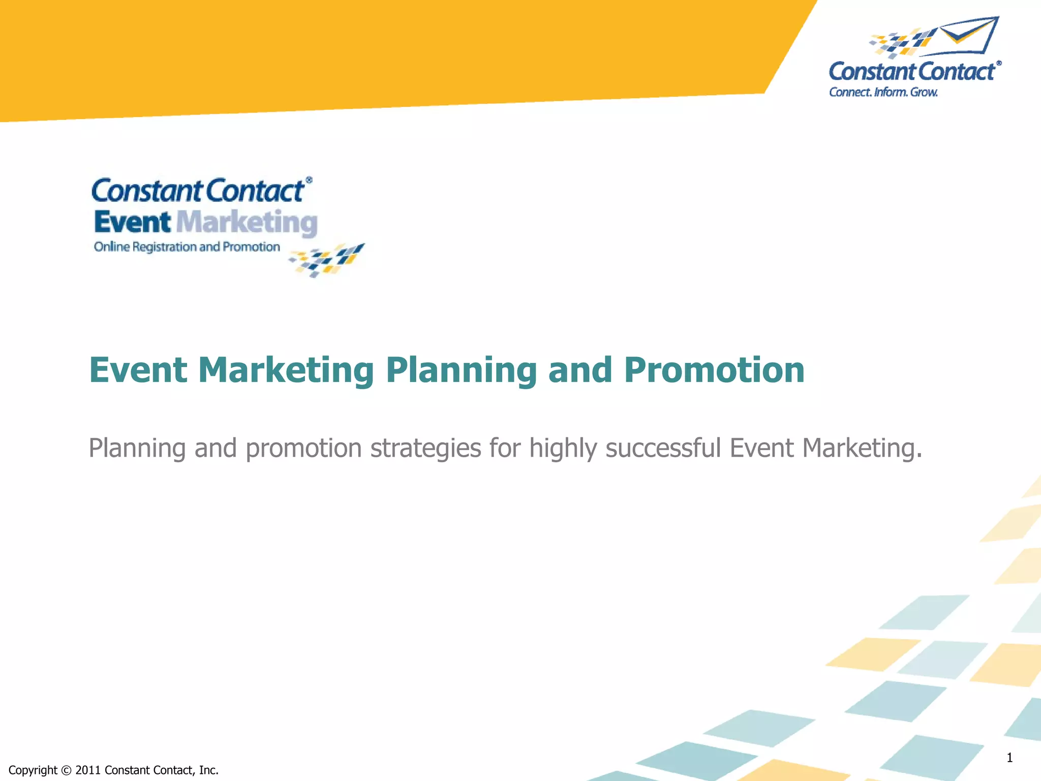 Event planning & promotion | PPT