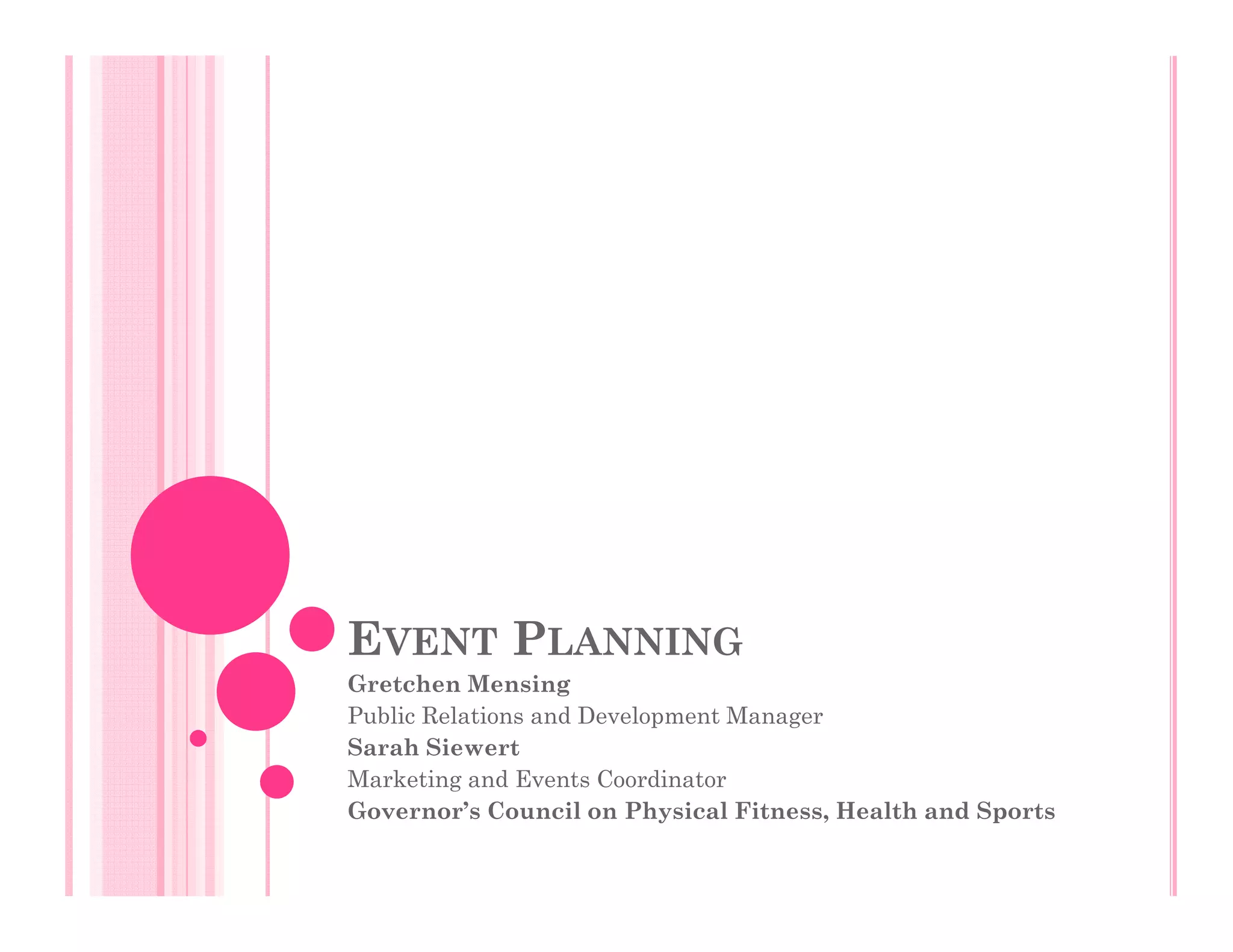 Event Planning | PDF