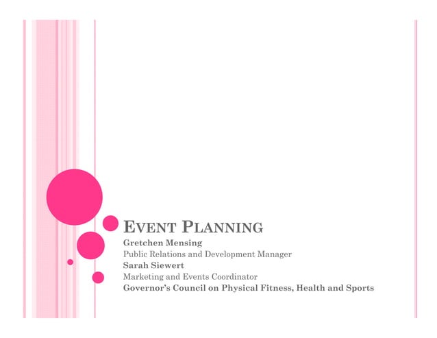 Event Planning | PDF