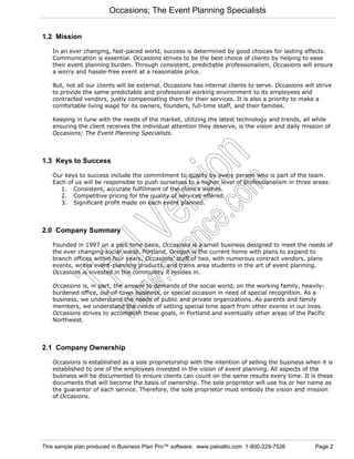 Event plan personal | PDF