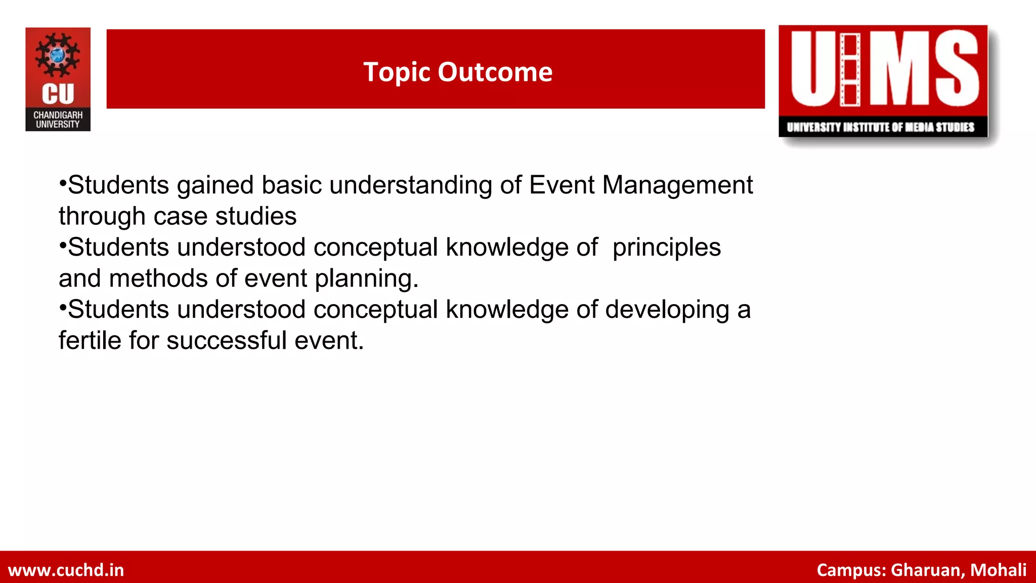 Event principles and methods | PPT
