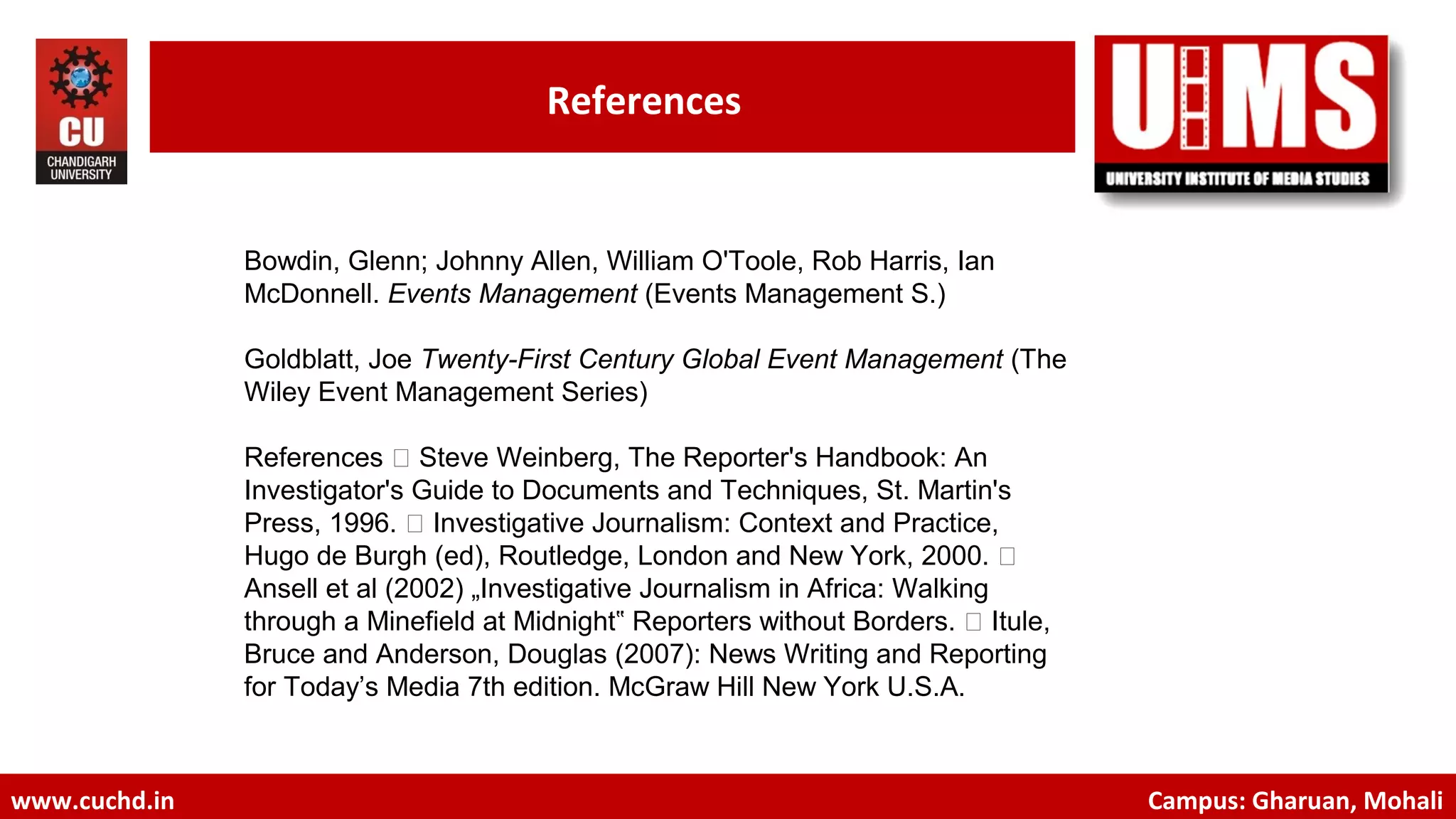 Event principles and methods | PPT