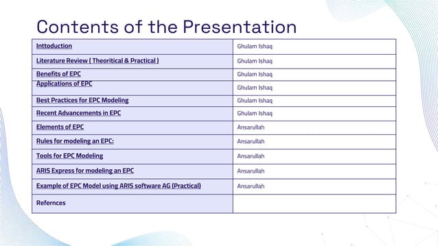Event Process Chain (EPC) Presentation.pptx | Computer Software and Applications | Computing