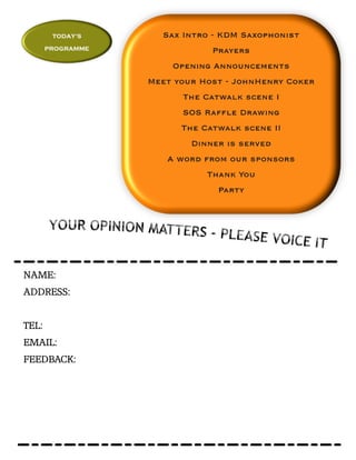 Event Program Fashion Show | PDF