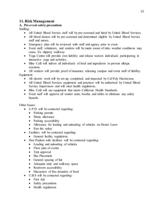 Health Fair Program Plan | DOCX