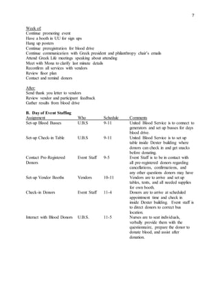 Health Fair Program Plan | DOCX