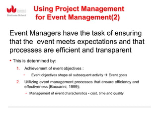 Event project management | PPTX