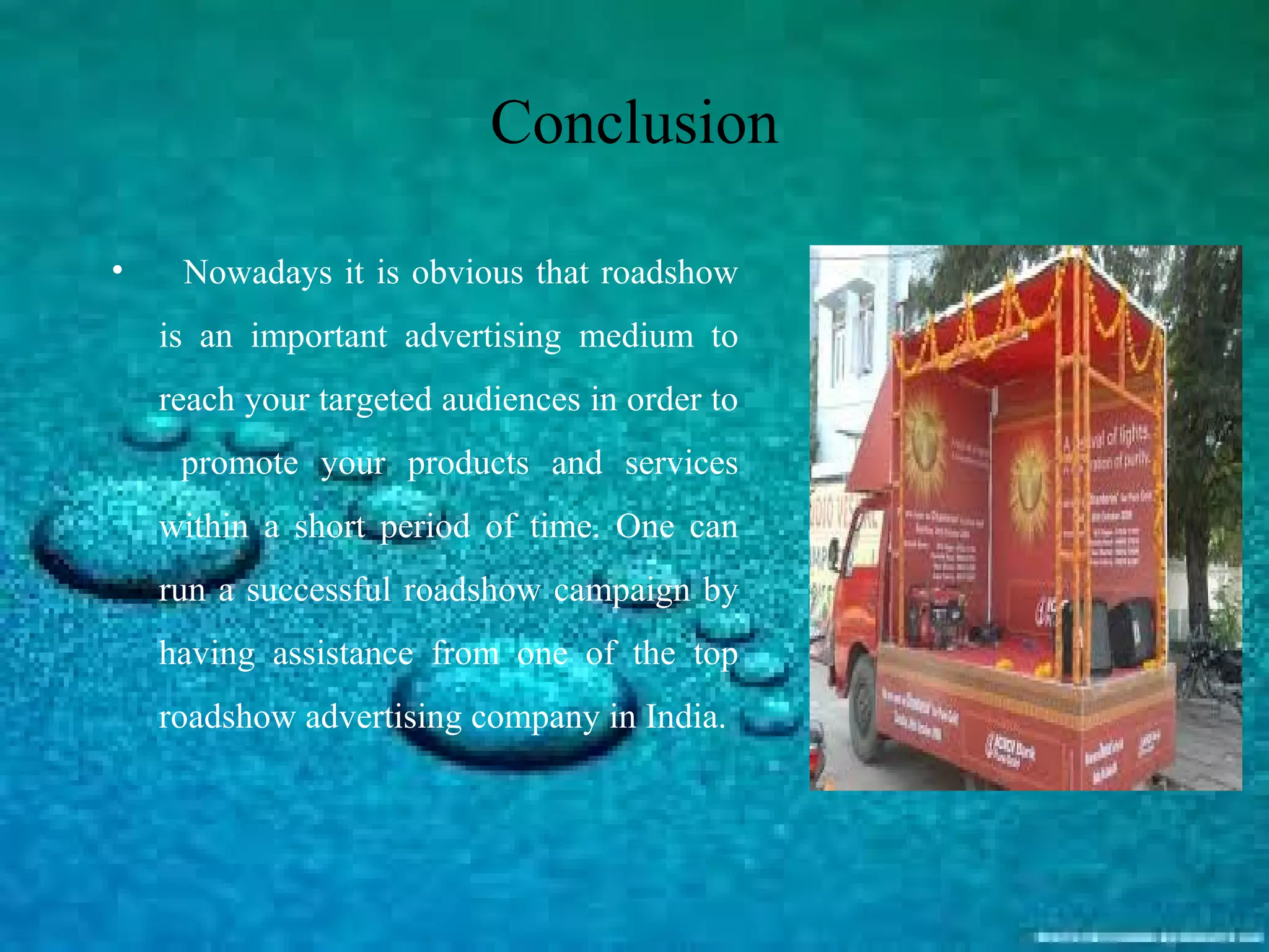 Event roadshow planning | PPT