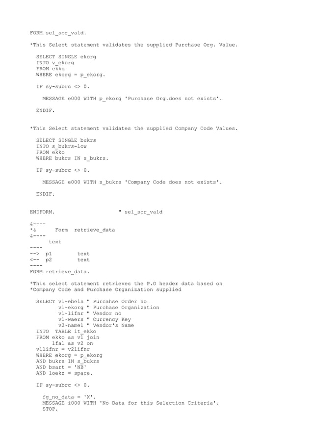ABAP EVENTS EXAMPLE | PDF