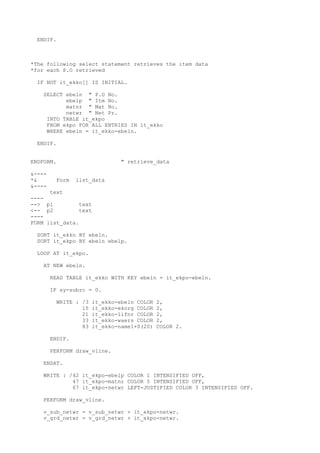 ABAP EVENTS EXAMPLE | TXT | Technology & Computing
