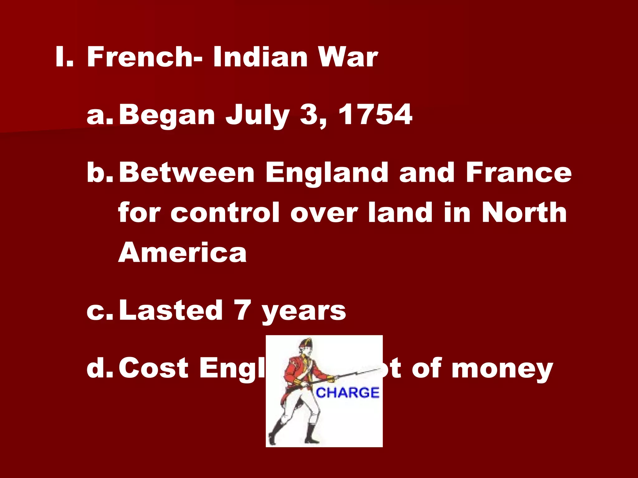 Events Leading To The American Revolutionary War | PPT | War and Conflicts