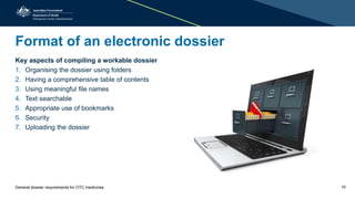 General dossier requirements for OTC medicines | PPTX