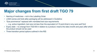 TGA Medicine Labelling Review | PPTX