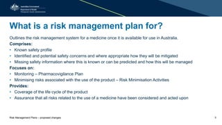 Risk management plans - proposed changes | PPT