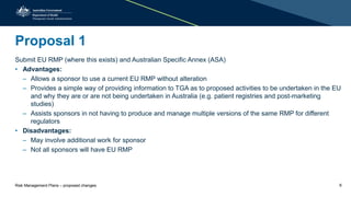 Risk management plans - proposed changes | PPT