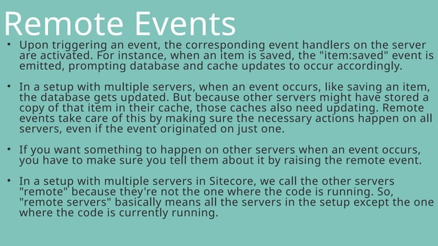 Comprehensive Guide to Sitecore Events: Execution & Customization | PPTX