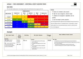 Event safety checklist | DOCX