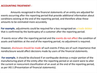 Events aftre reporting period Ind As- 10 | PPTX