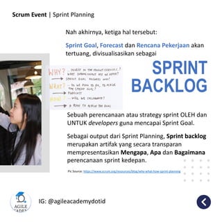 Event scrum: Sprint Planning efektif (Perencanaan dalam Scrum) | PDF
