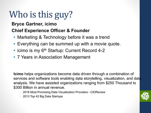 Events data technology bryce gartner | PPT