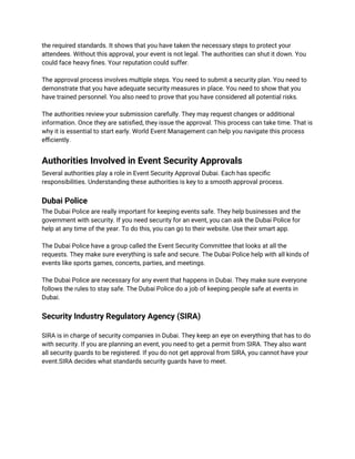 Event Security Approval Dubai: Your Complete Guide to a Safe and ...