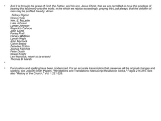 Events in the life of reynolds cahoon | PPT | Christianity | Religion ...