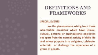 Events Intro, Framework & Typologies | PDF