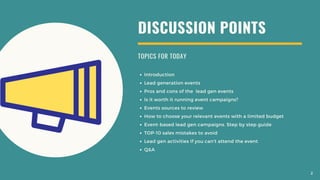 Events. Lead Generation | PPT