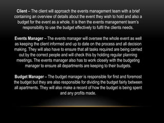 Events management hierarchy | PPTX
